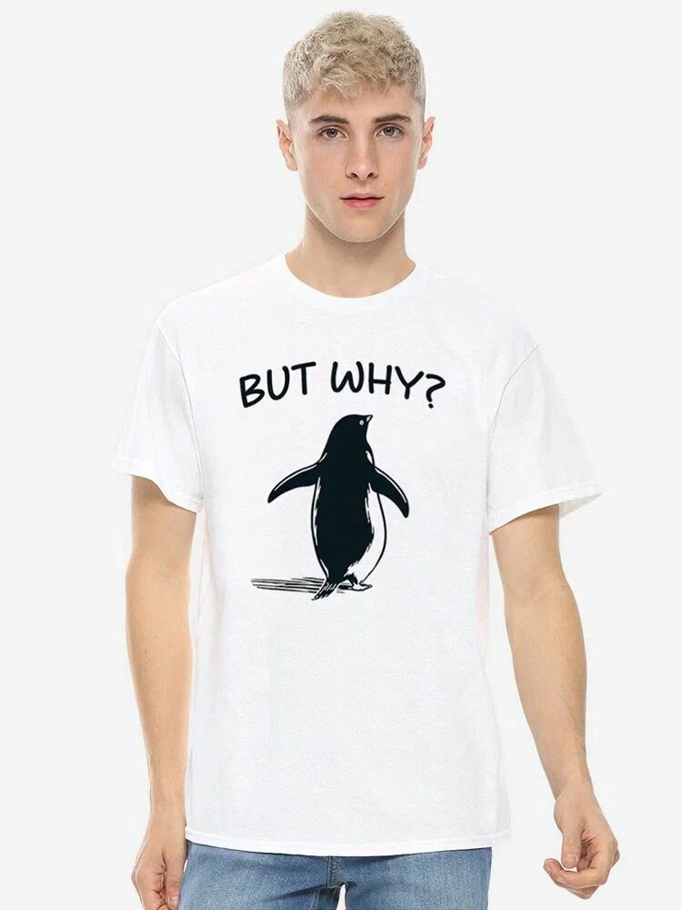 Футболка Одинокий пингвин / But Why / Мужская