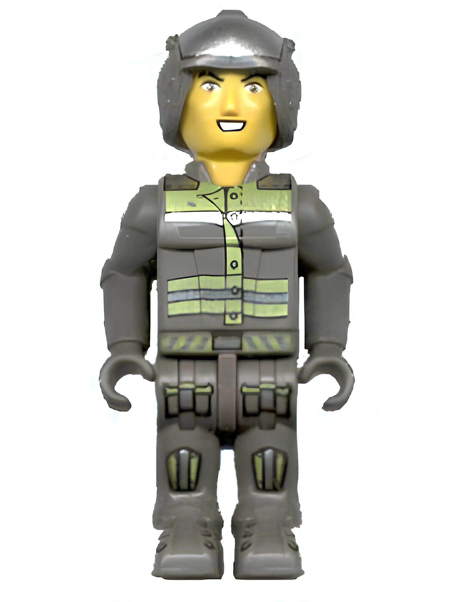 Минифигурка LEGO Res-Q - Open Faced Helmet without Sunglasses js018 U