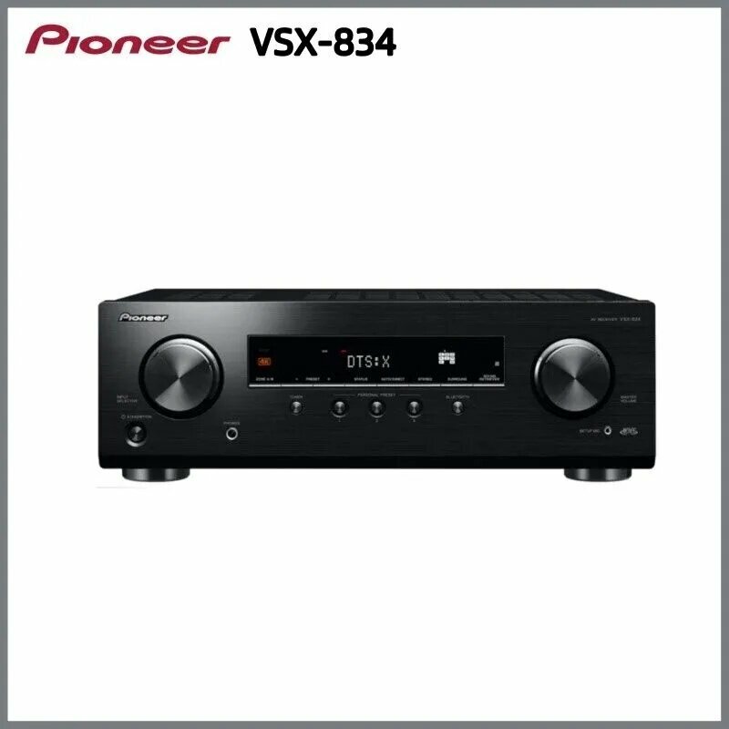 Pioneer VSX-834 7.2-канальный AV-ресивер, 4K, Dolby Atmos, DTS: X, Bluetooth, HDR, Black Russian