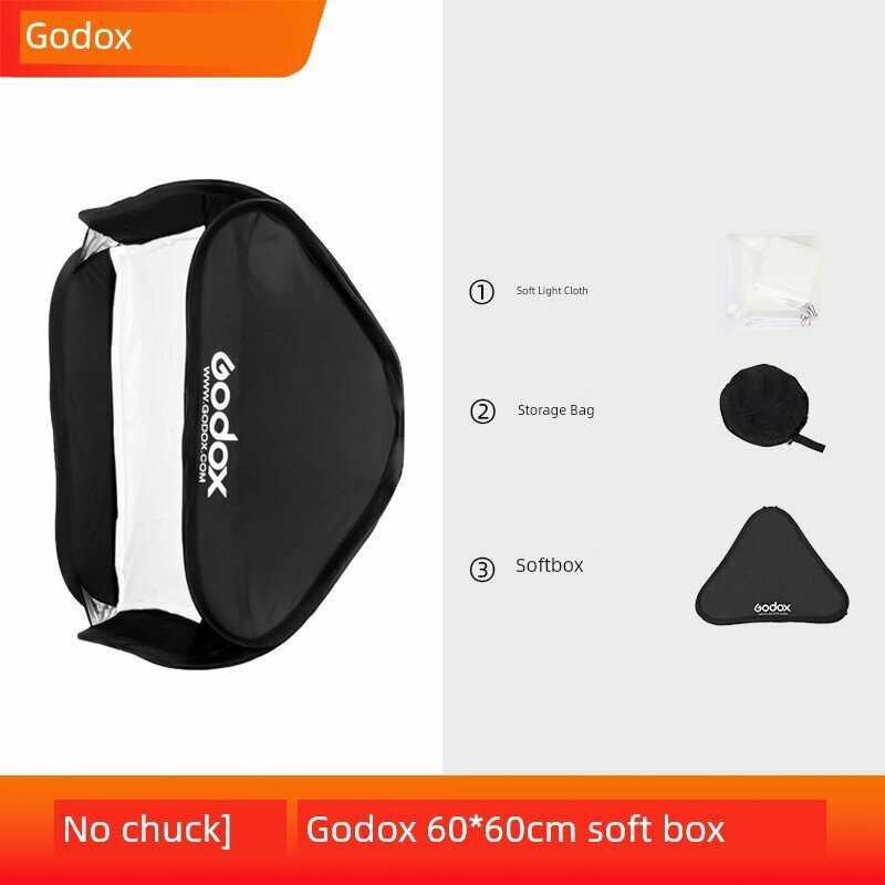 Складной Godox 60x60 см мягкий светильник без крепления, портативный для студийной и уличной съемки