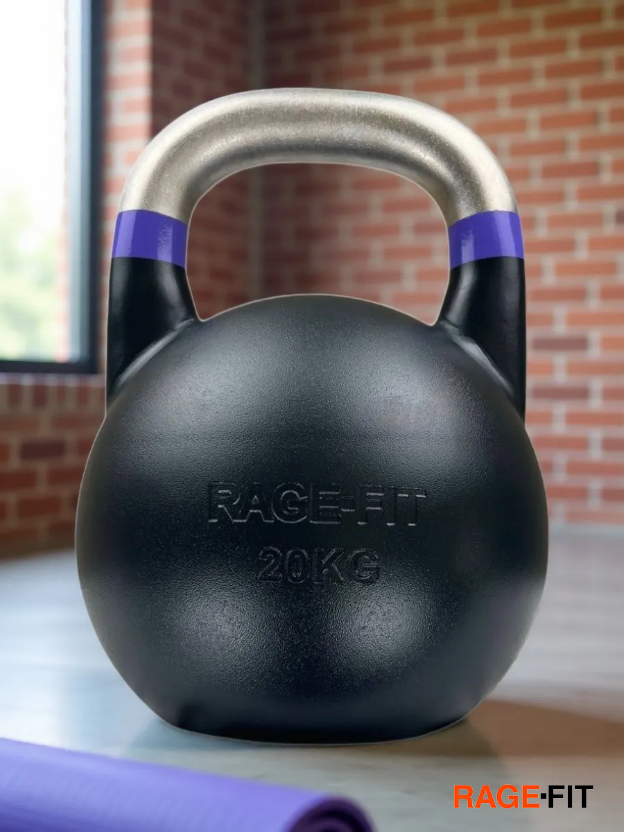 Гиря соревновательная, черная 20 кг RAGE-FIT PX-DB085-20kg