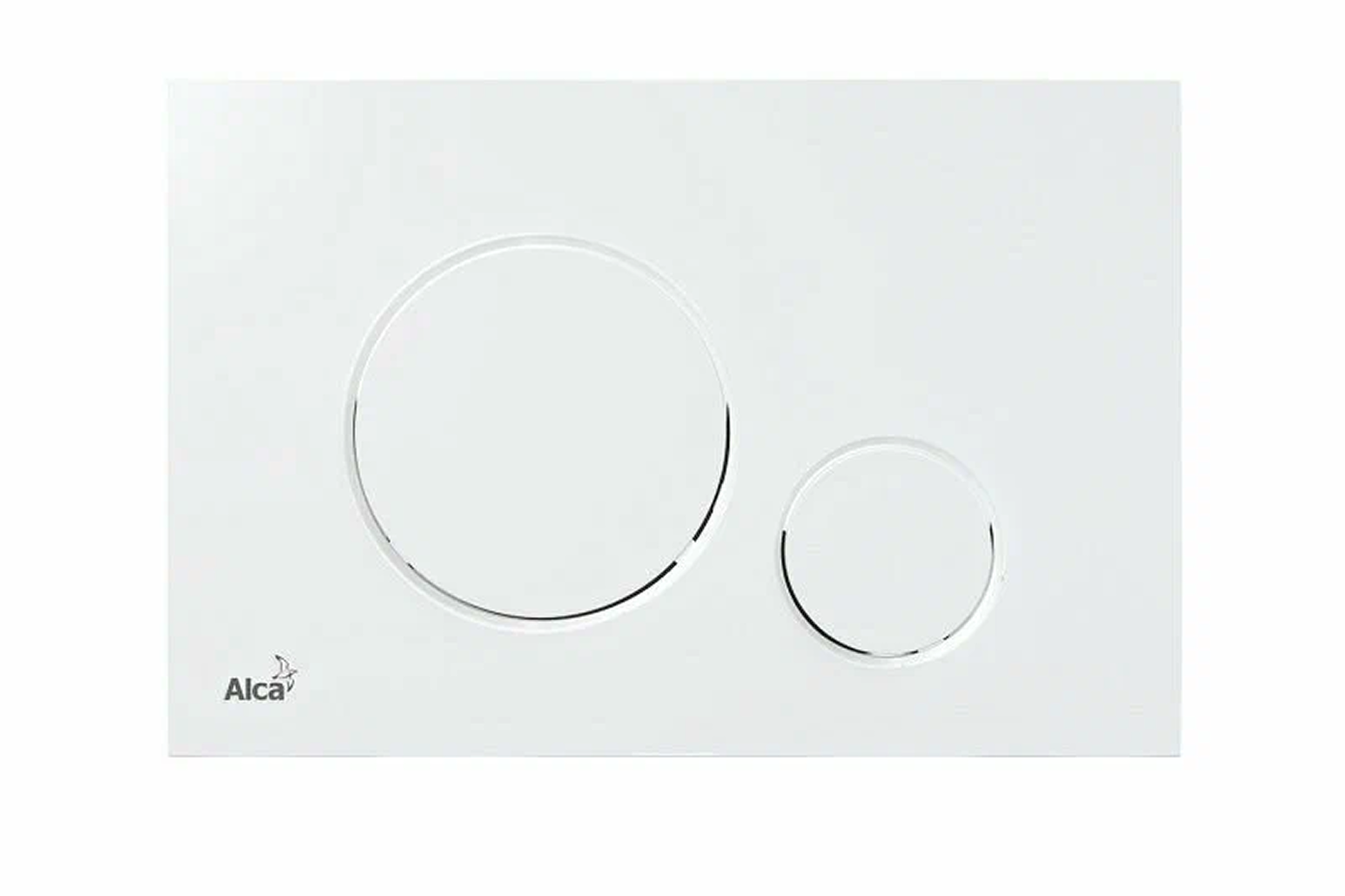 Кнопка для инсталляции Alca Alcadrain, для скрытого монтажа, нажимная, белый глянец, 2 шт