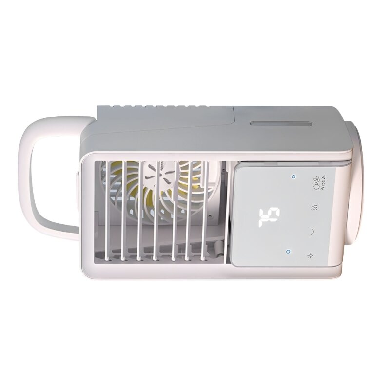 Легкий Испарительный Охладитель Воздуха 4 В 1 С Резервуаром Для Воды Объемом 700 МЛ И Аккумуляторной Батареей Емкостью 4000 мАч Для Домашнего Офиса На открытом воздухе