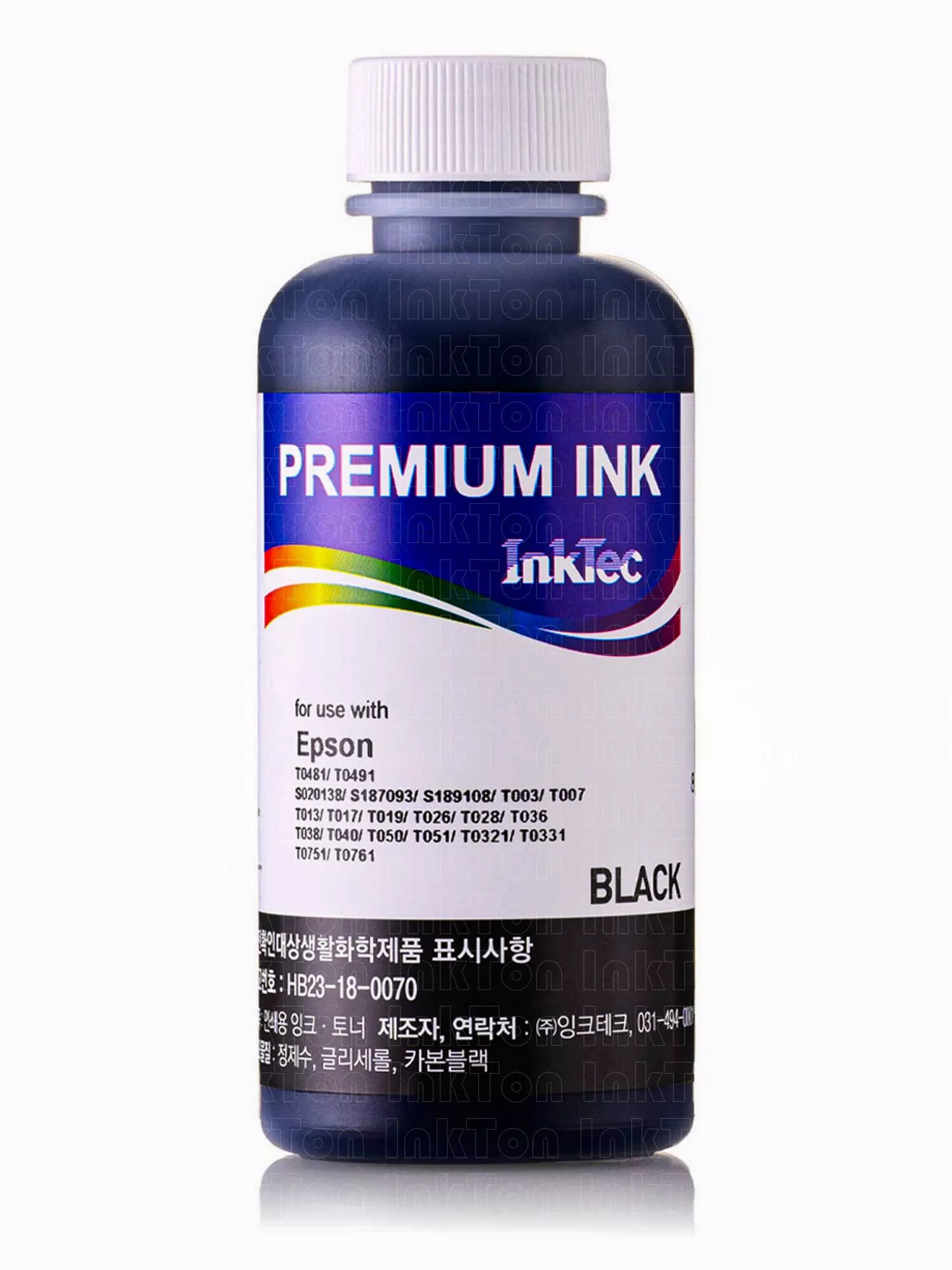 Чернила для заправки картриджа Epson T0481, ПЗК, СНПЧ, водные 100 мл, чёрные