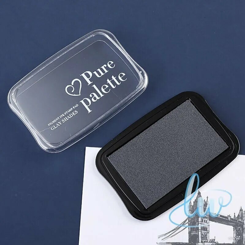 Штемпельная подушка серая для творчества