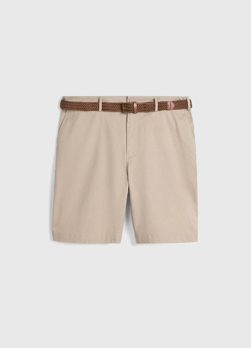 Шорты с ремнем для мужчин OMNP01067BO02-T4 бежевый S