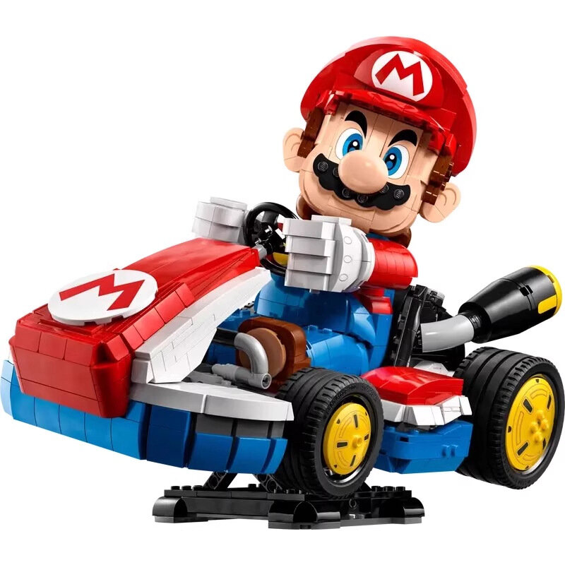 Совместим с LEGO 72037 Super Mario Mario Kart Mario Kart, собранный строительный блок, игрушка в подарок