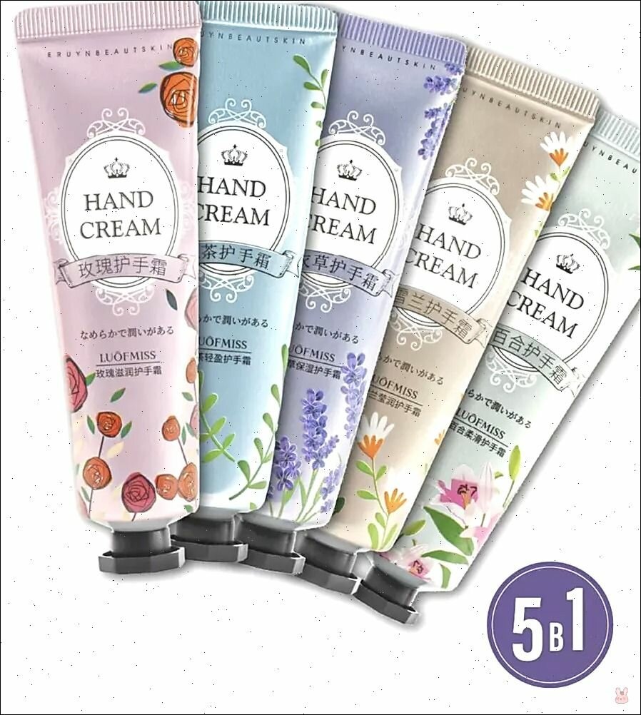 Крем для рук набор / Уходовая косметика для тела, увлажняющий, ночной уход за руками, за кожей, для лица / Натуральный набор кремов антивозрастной в мини упаковке, подарочный