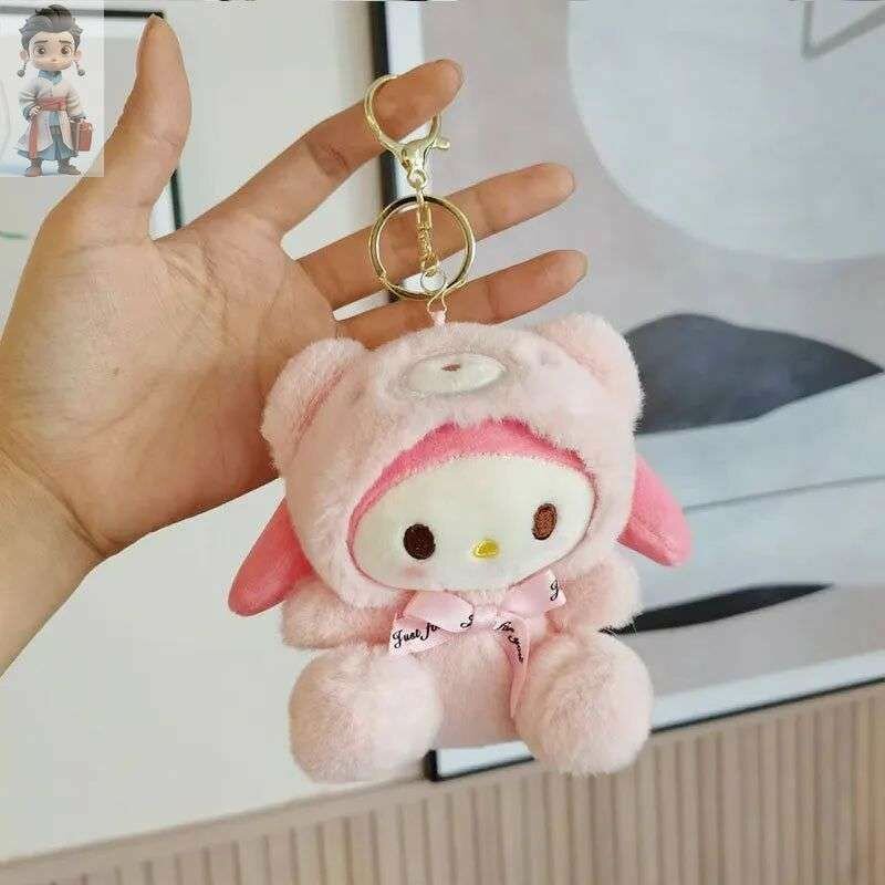 Мягкая игрушка плюшевый медвежонок Хэллоу Китти/ Игрушка брелок Hello Kitty
