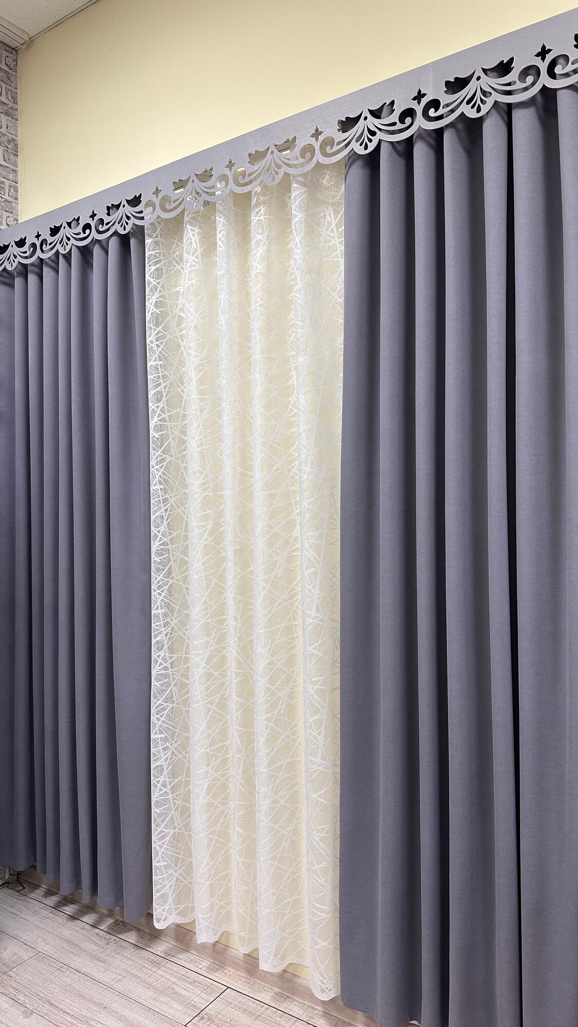 Портьеры Шторы с любовью "Калифорния", канвас, светонепроницаемые, 4мх2,7м