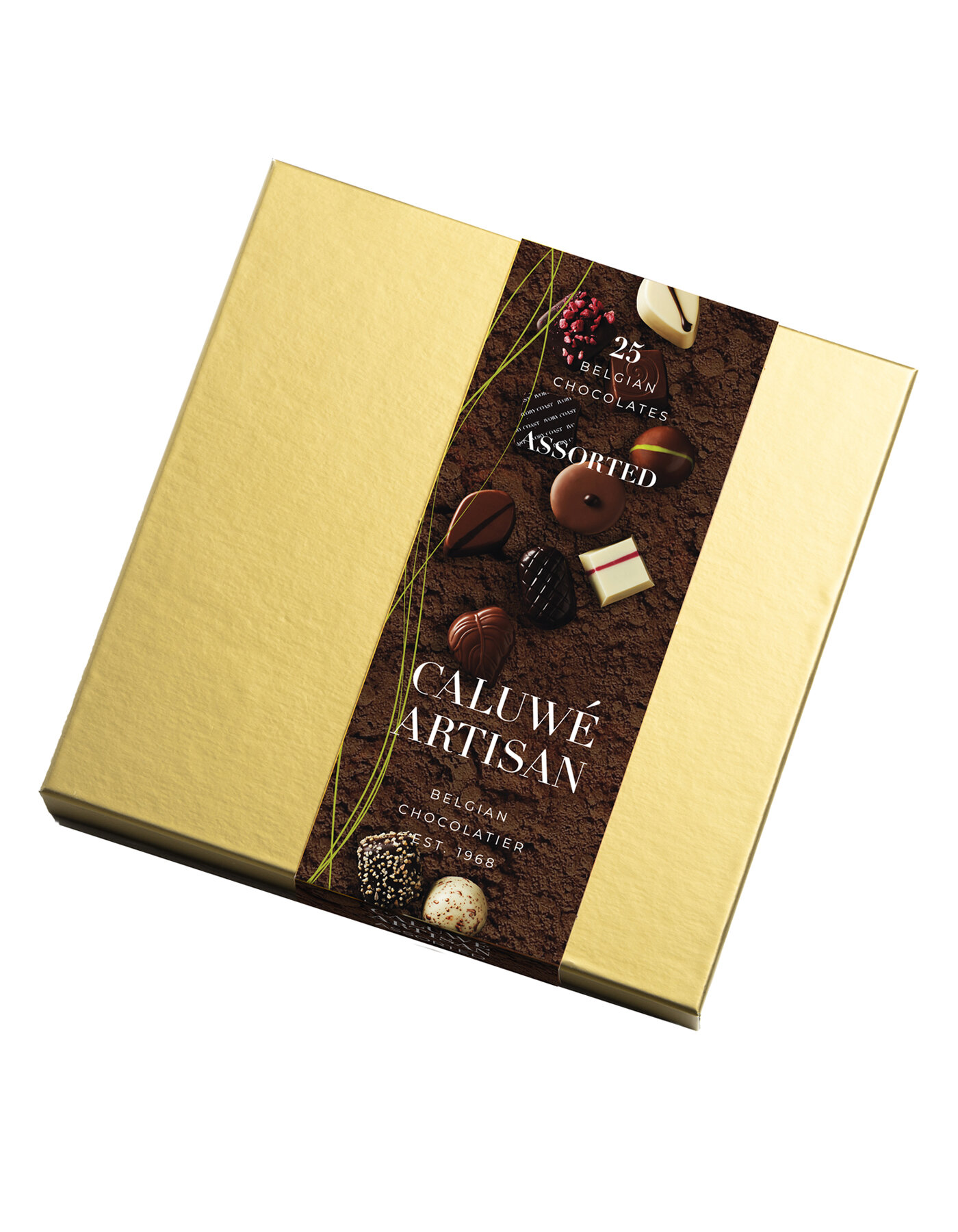 Ассорти шоколадных конфет Caluwé Artisan "Gold Box", Бельгия, 345г
