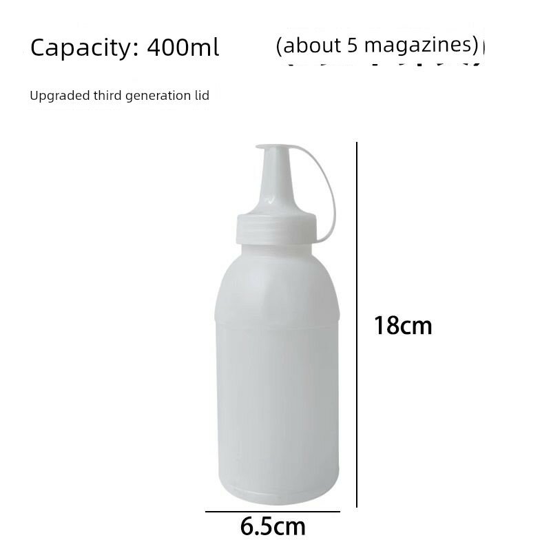 400 мл Улучшенная Белая Бутылка для Заполнения Пистолета с Вместимостью 5 Клипов для Наружных Тренировок