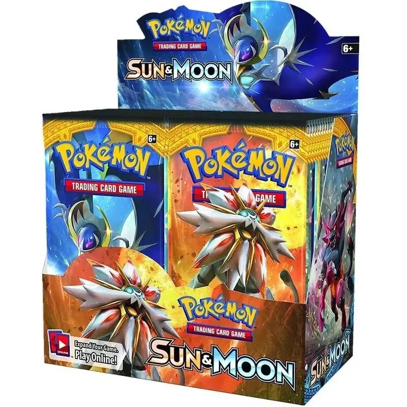 324 Шт Покемон карты коллекционные: Бустер Pokemon издания Sun Moon (на английском языке) (Оригинал)