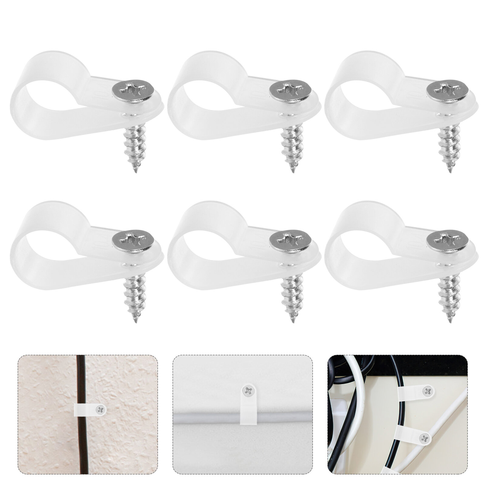 Фиксаторы Кабелей С Простым Дизайном, Многоцелевые И Надежные, 2.5X1 Cm