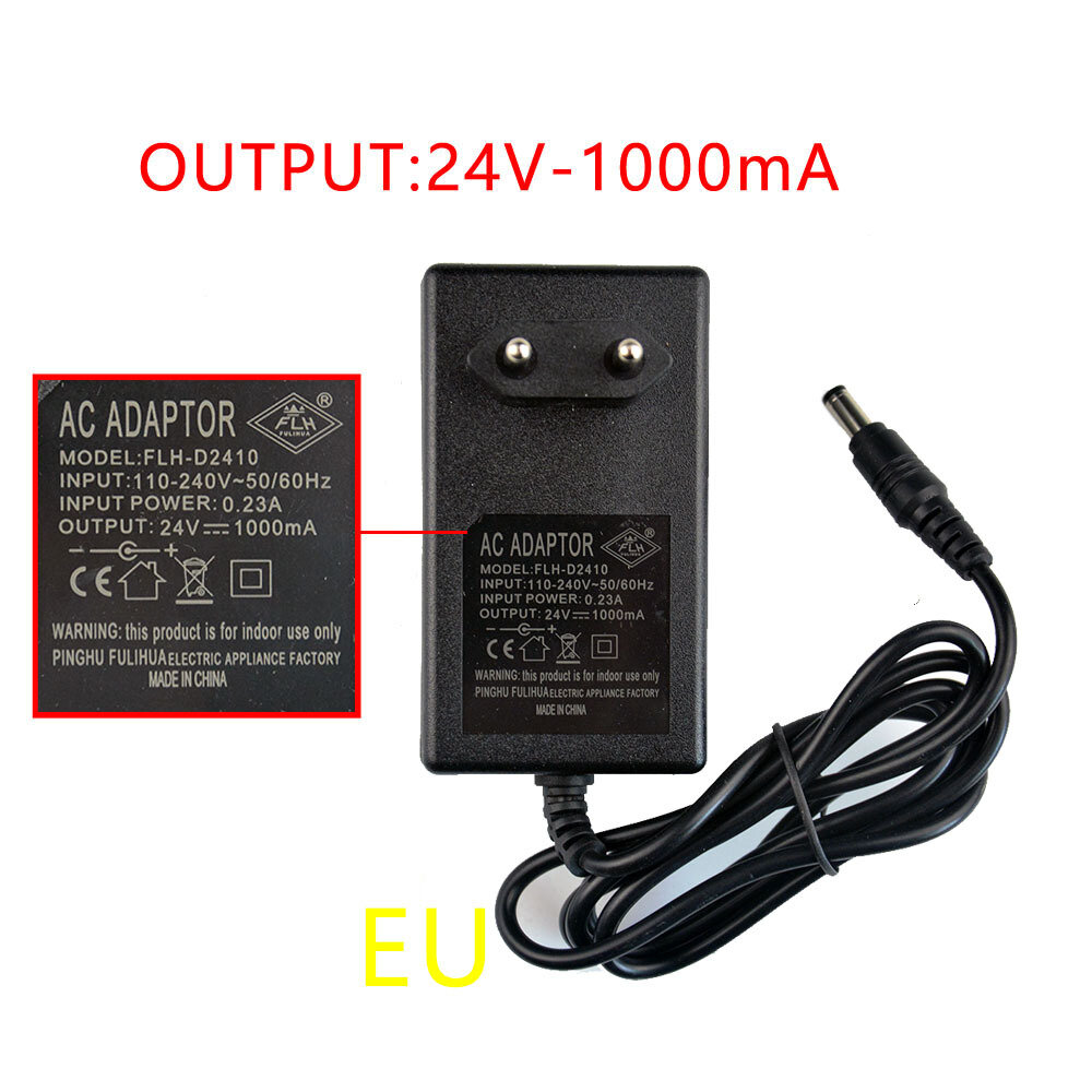 Европейский адаптер питания для детских электромобилей, 24В 1000мА, совместимый с моделями FLH-D1210 и FLH-D0605
