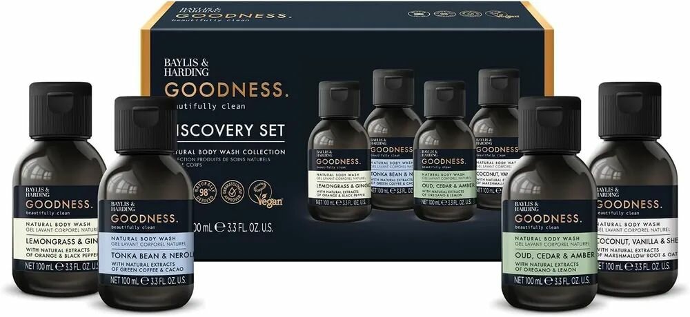 Baylis & Harding - Goodness Discovery Gift Shower Gel Set Набор гелей для душа 4 х 100 мл