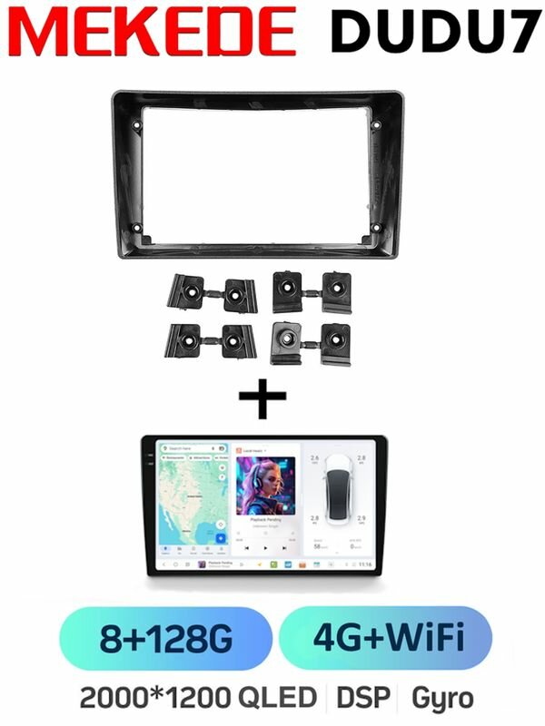 Магнитола 9" Mekede DUDU7 8/128 Gb для Hyundai i40 2011-2019 carpay Android
