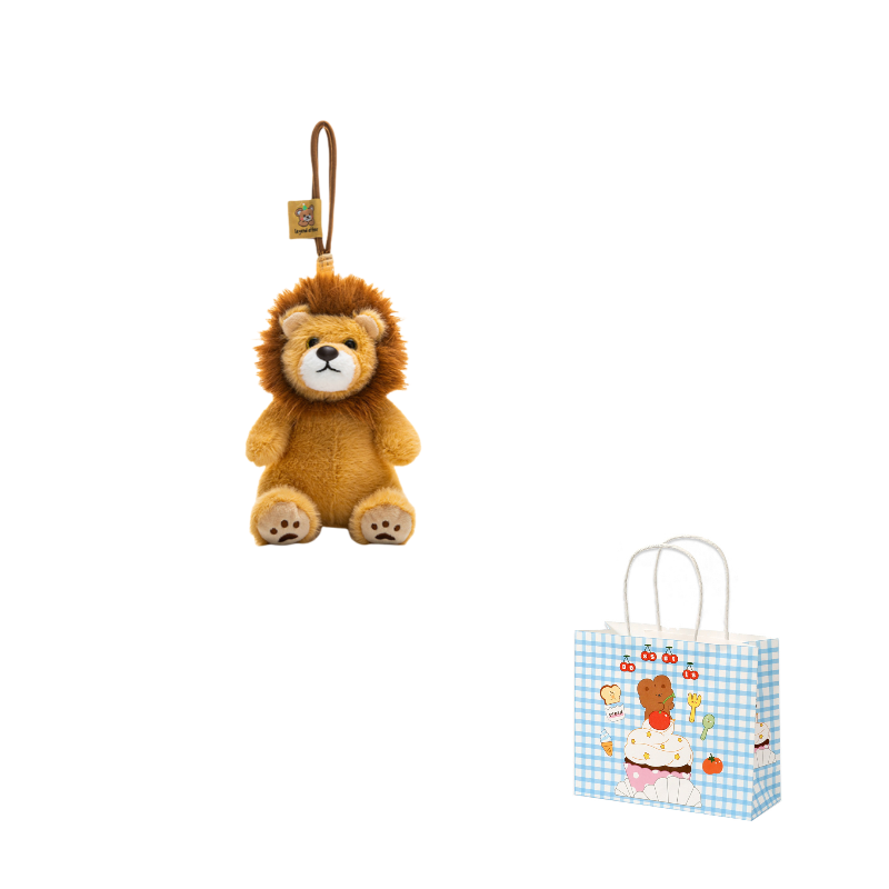 Плюшевая подвеска унисекс YANGWAWAHEXIAOXIONGTIAOWU Милые плюшевые подвески, Lion, 15CM EU