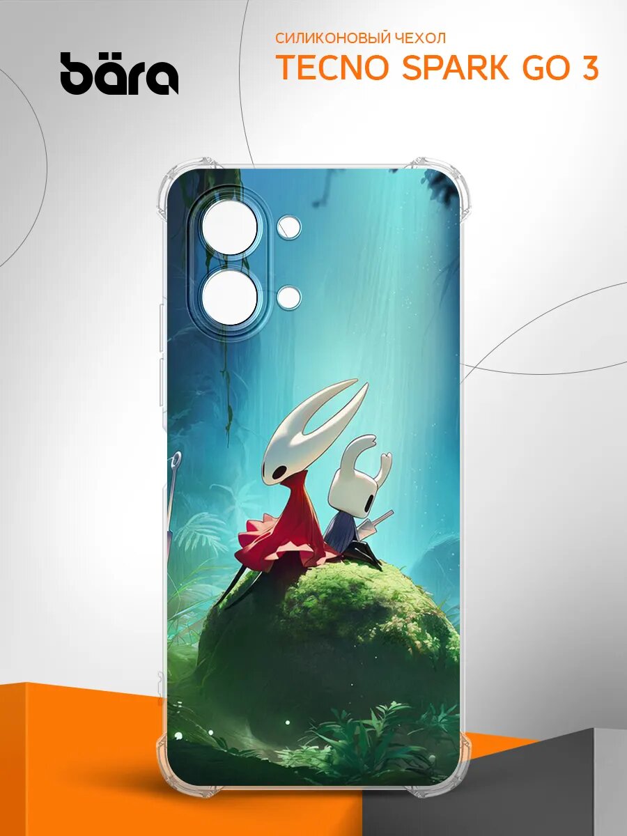 Чехол на Tecno Spark Go 3/ Техно Спарк Го 3, накладка, защита камеры и углов, силиконовый