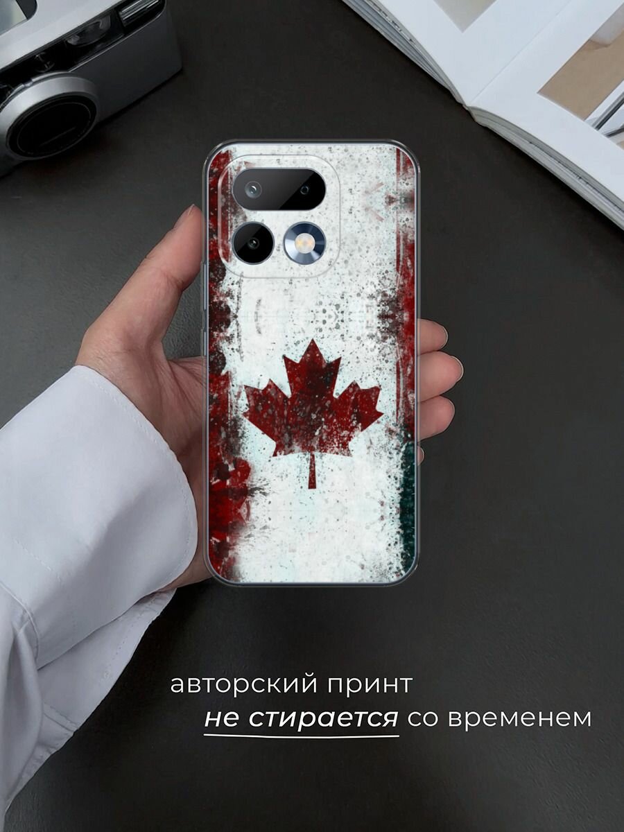 Силиконовый чехол на Realme 16 Pro / Реалме 16 Про с принтом Канада — фото 1