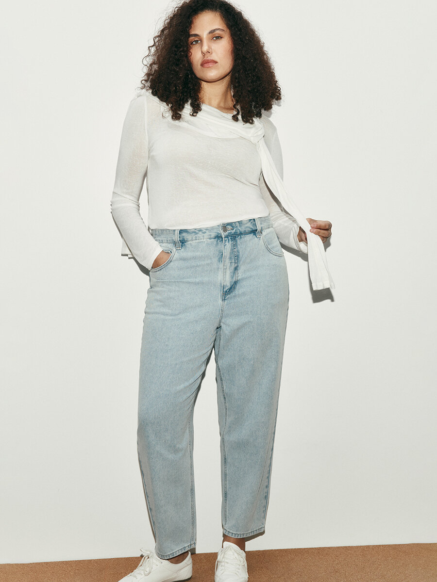 Джинсы мом mixmatch 