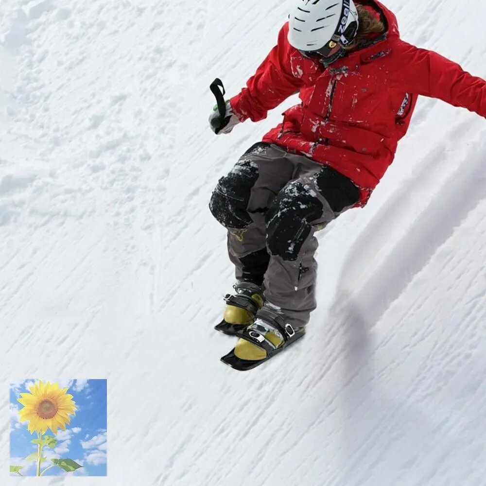 Мини лыжные коньки Snowblades регулируемый зимний открытый Sho для мужчин и женщин — фото 1
