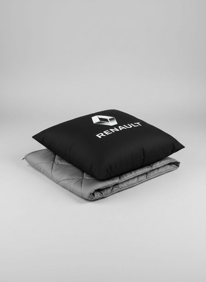 Автомобильная подушка-плед с логотипом Рено RENAULT