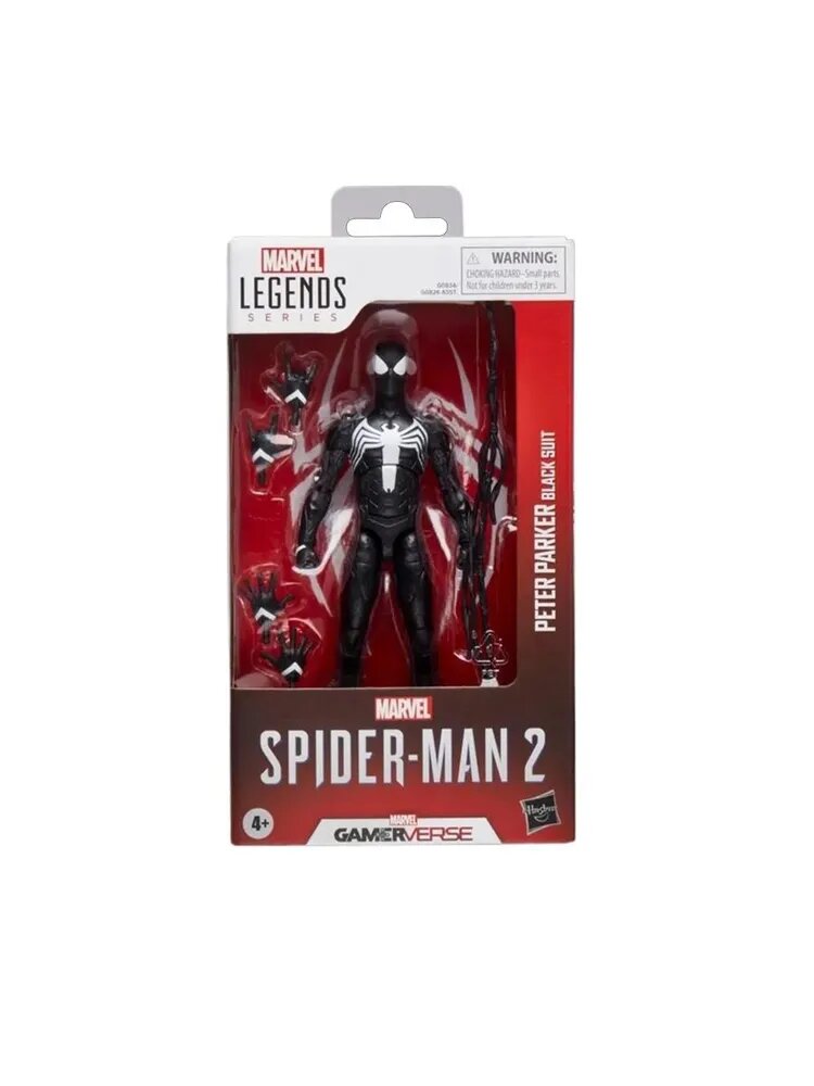 Фигурки Hasbro Marvel Legends Gamerverse Spider-Man2 Series Action Figures Black Cat&Miles Morales&Peter Parker-16cm; Марвел фигурки