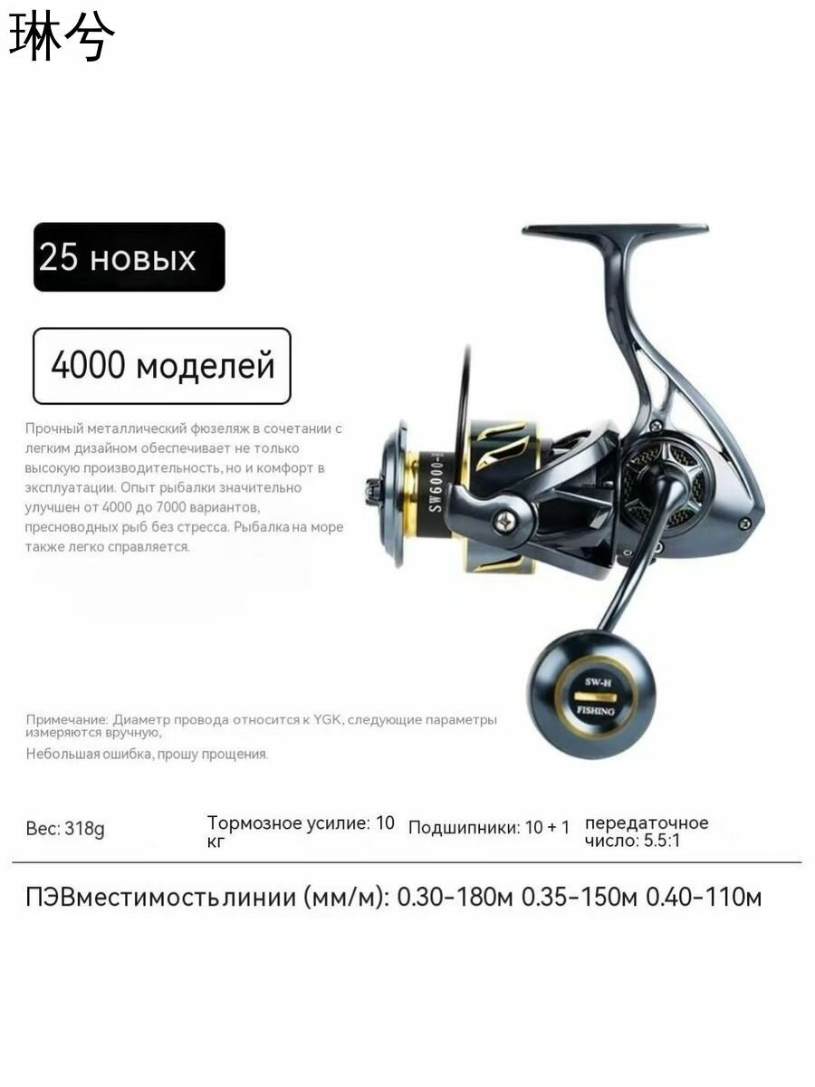 Катушка рыболовная Shimano Twinpower XD 4000PG