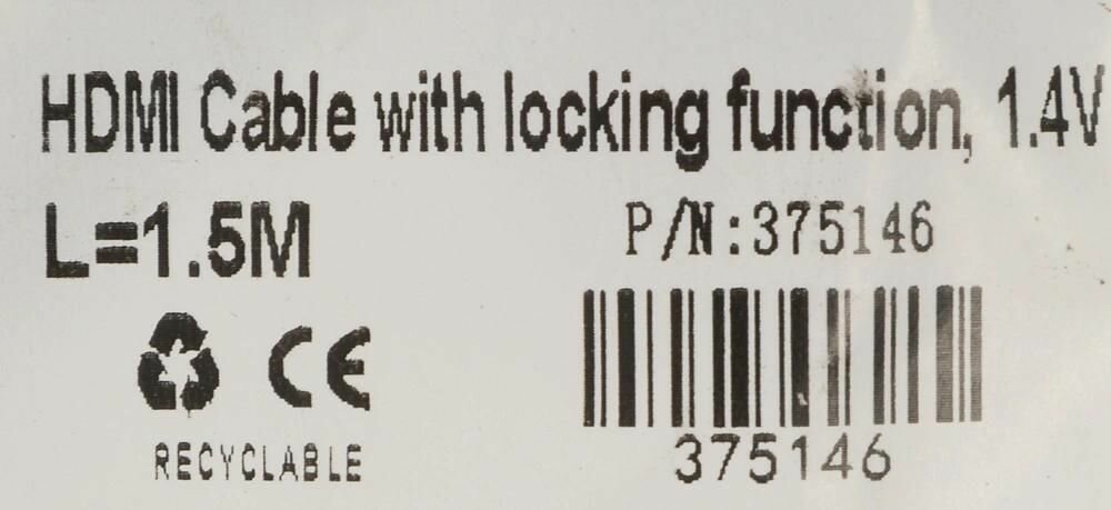 Кабель аудио-видео Buro HDMI 1,4, HDMI m - HDMI m, 1,5 м, позолоченные контакты, черный (BHP1.5M)