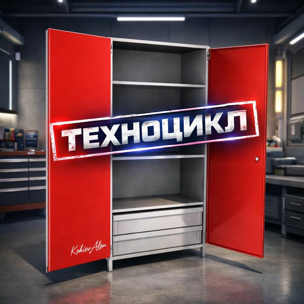 ШИМ-15-04 шкаф для инструмента 1600х975х500 мм, серый, сварной, собранный, техноцикл