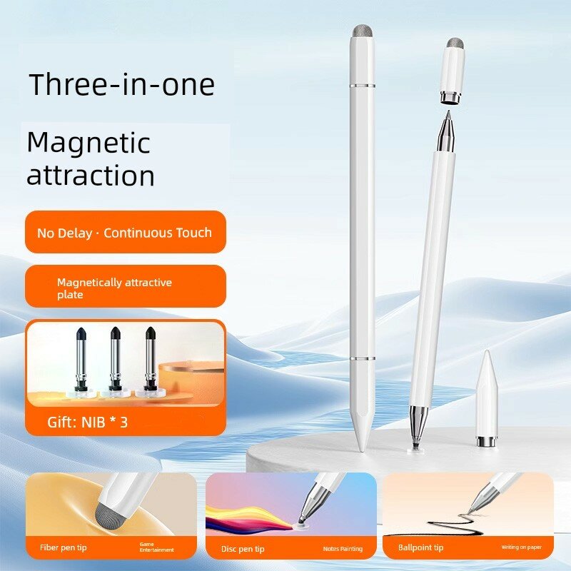 Магнитная 3 в 1 ручка с 3 насадками для Xiaomi Pad 6/7, точное рисование, без зарядки