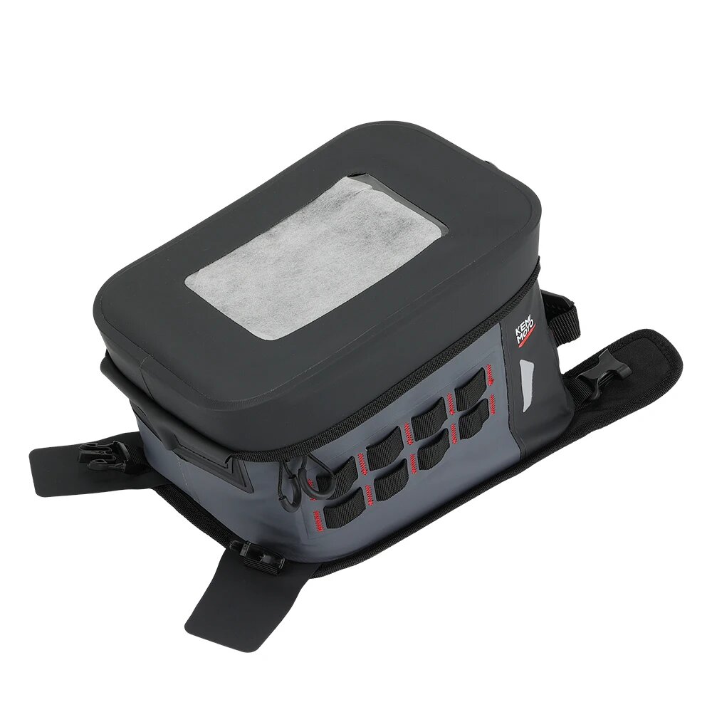 Сумка на бак для мотоцикла, водонепроницаемая сумка из ПВХ для хранения приключений, сумки на бак с ремнями, сенсорный экран, 8 л, универсальная сумка для мотоцикла, внедорожная сумка