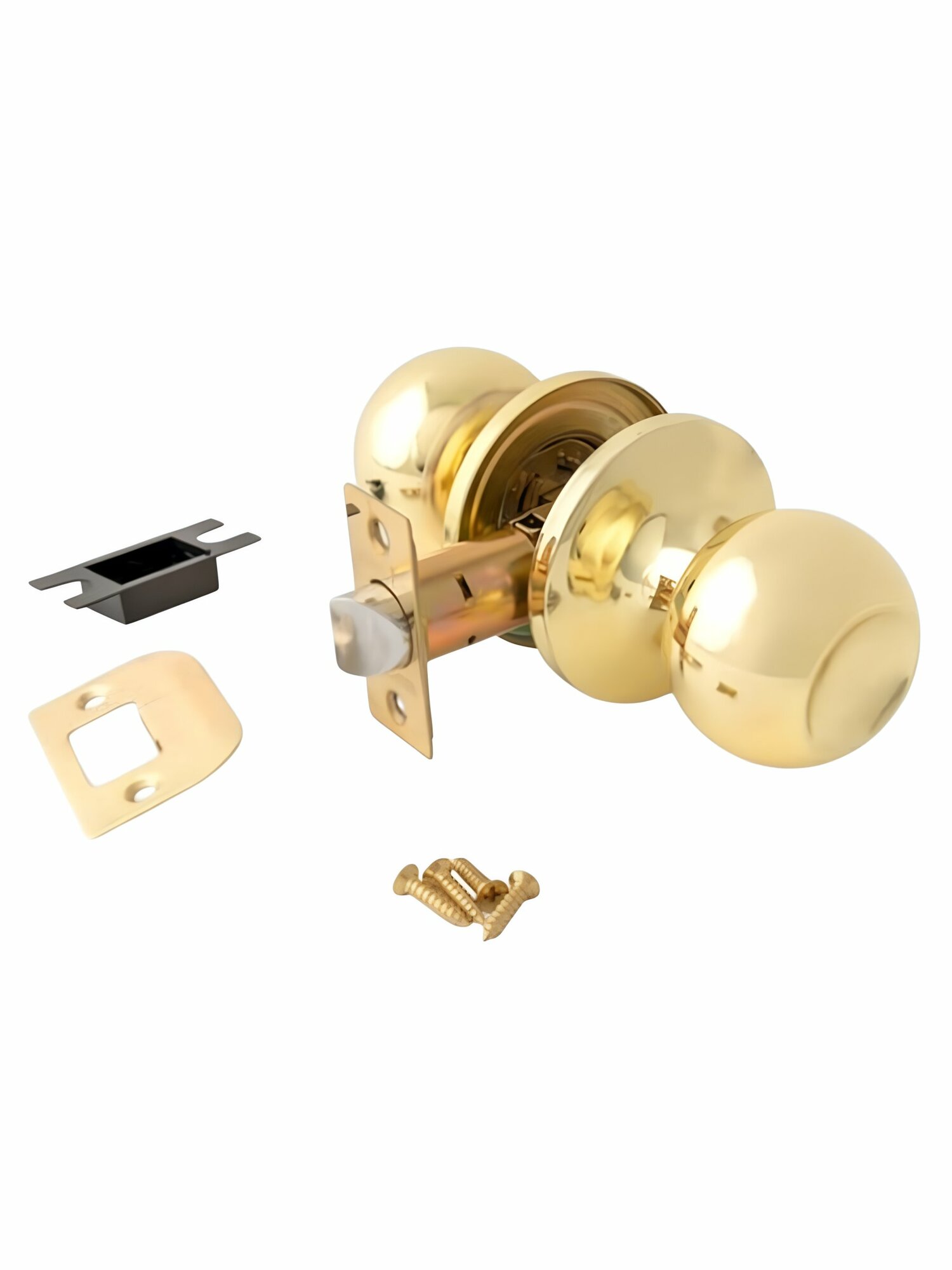 Защелка Vanger 6072-05-G золотая, дверная фурнитура без фиксатора, стальная ручка для межкомнатных дверей, артикул 28060