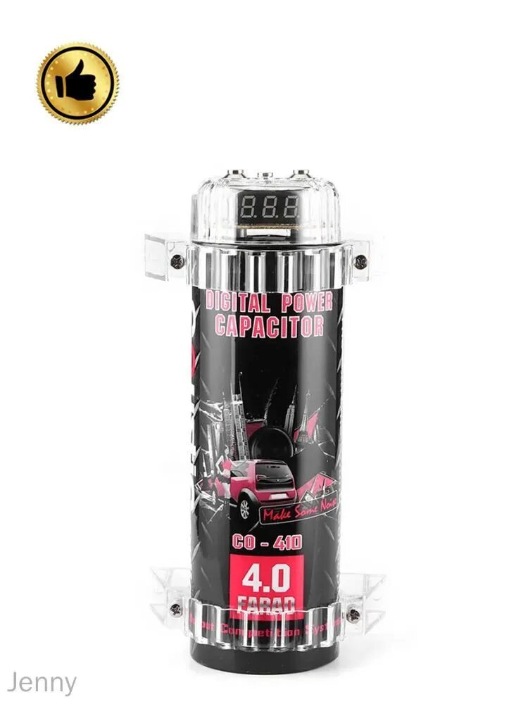 Конденсатор 4.0 Фарад Digital Power Capacitor CO-410 Силовой конденсатор для автомобильной аудиосистемы