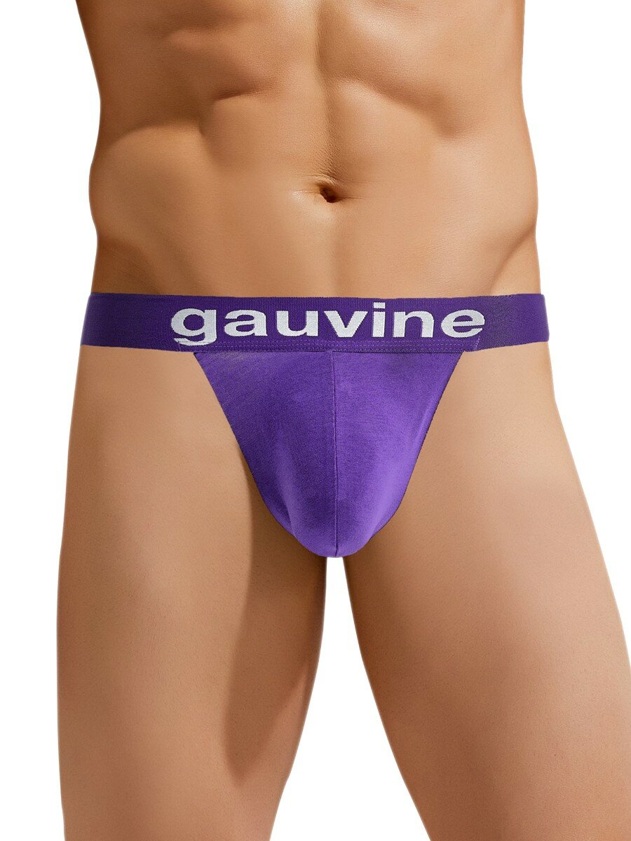Мужские трусы джоки фиолетовые GAUVINE 4004 хлопок/эластан XL (50)
