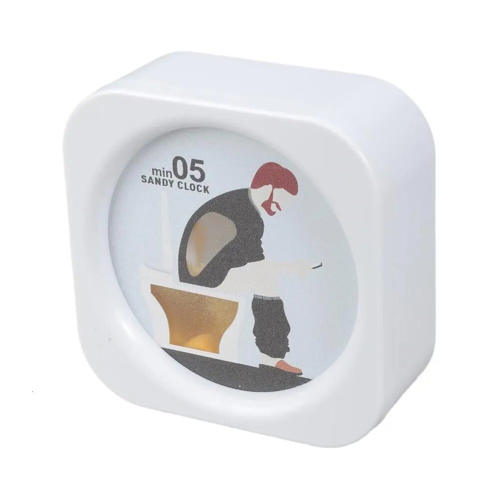 Таймер для ванной комнаты 5 минут белый Sandy Clock