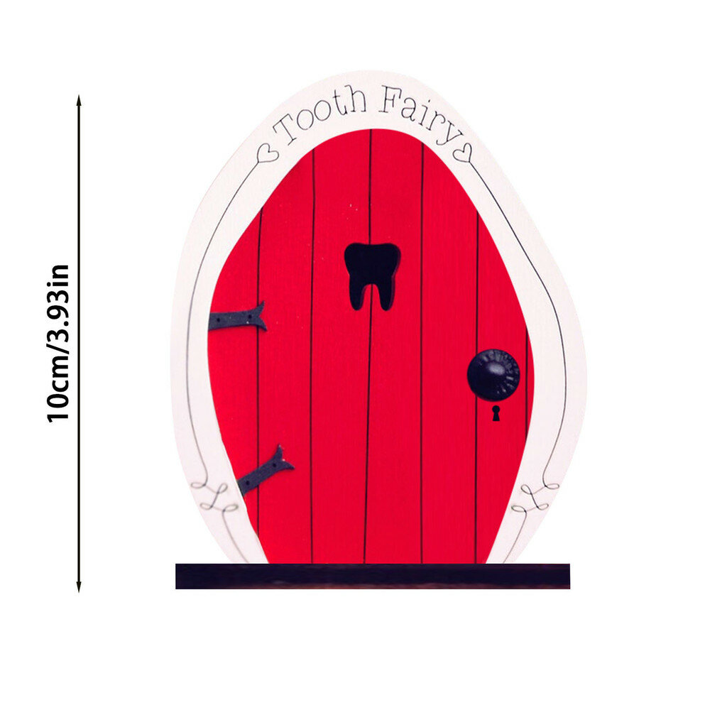 Yard fairy door деревянный декор с мотивом дерева для сада и патио красный