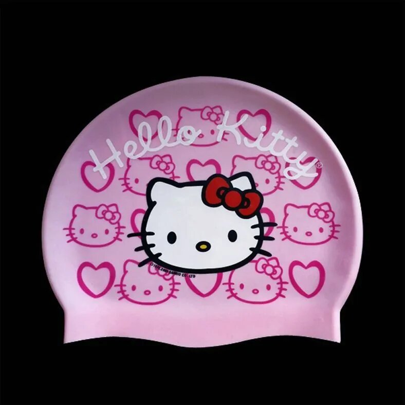 Arena Шапочка для плавания Hello Kitty Pink Seamed KT Cat Универсальный размер