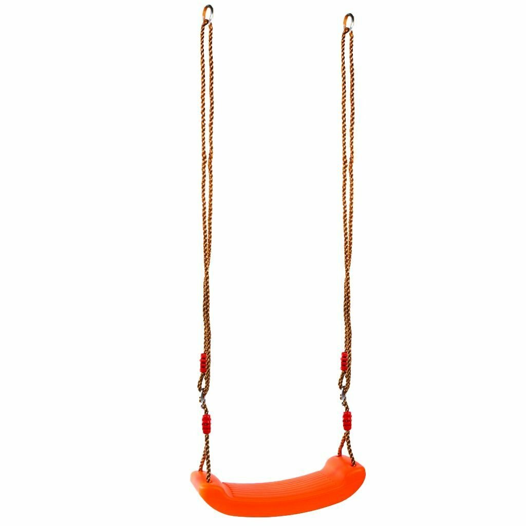 Подвесные детские качели для дачи и улицы, одноместные 40х17х4 см, прочная веревка, модель T2022-497 в ассортименте