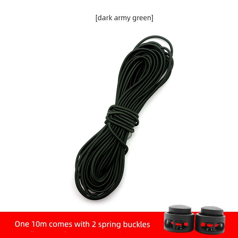 Аксессуары для круглой эластичной ленты, высокоэластичная резинка, тонкая эластичная веревка, аксессуары, черно-белая