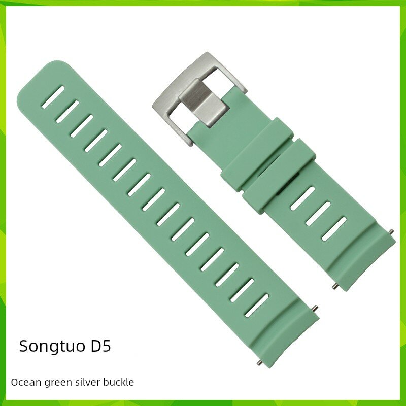 Спортивные часы Suunto D5 Spartan Expedition с океанским зеленым ремешком и серебряной пряжкой для трейл-бега