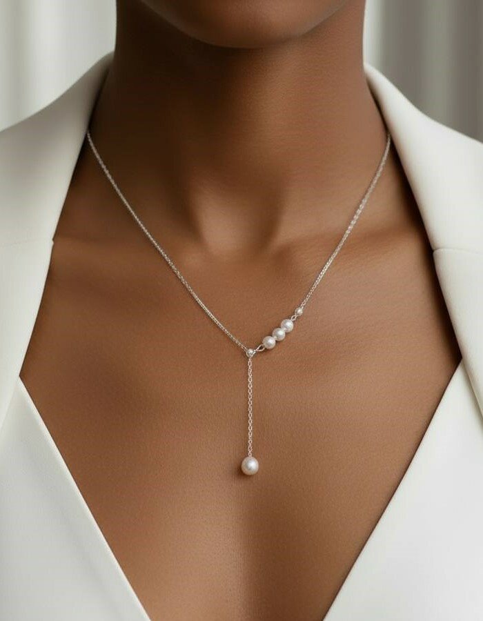 Колье, жемчуг имитация