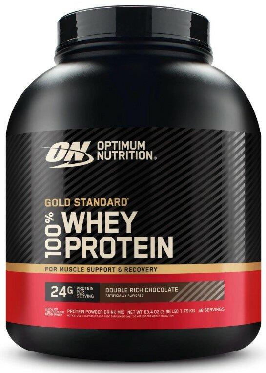 Протеин Optimum Nutrition "Whey Gold Standard", 100%, Двойной Богатый шоколад, 1796 г