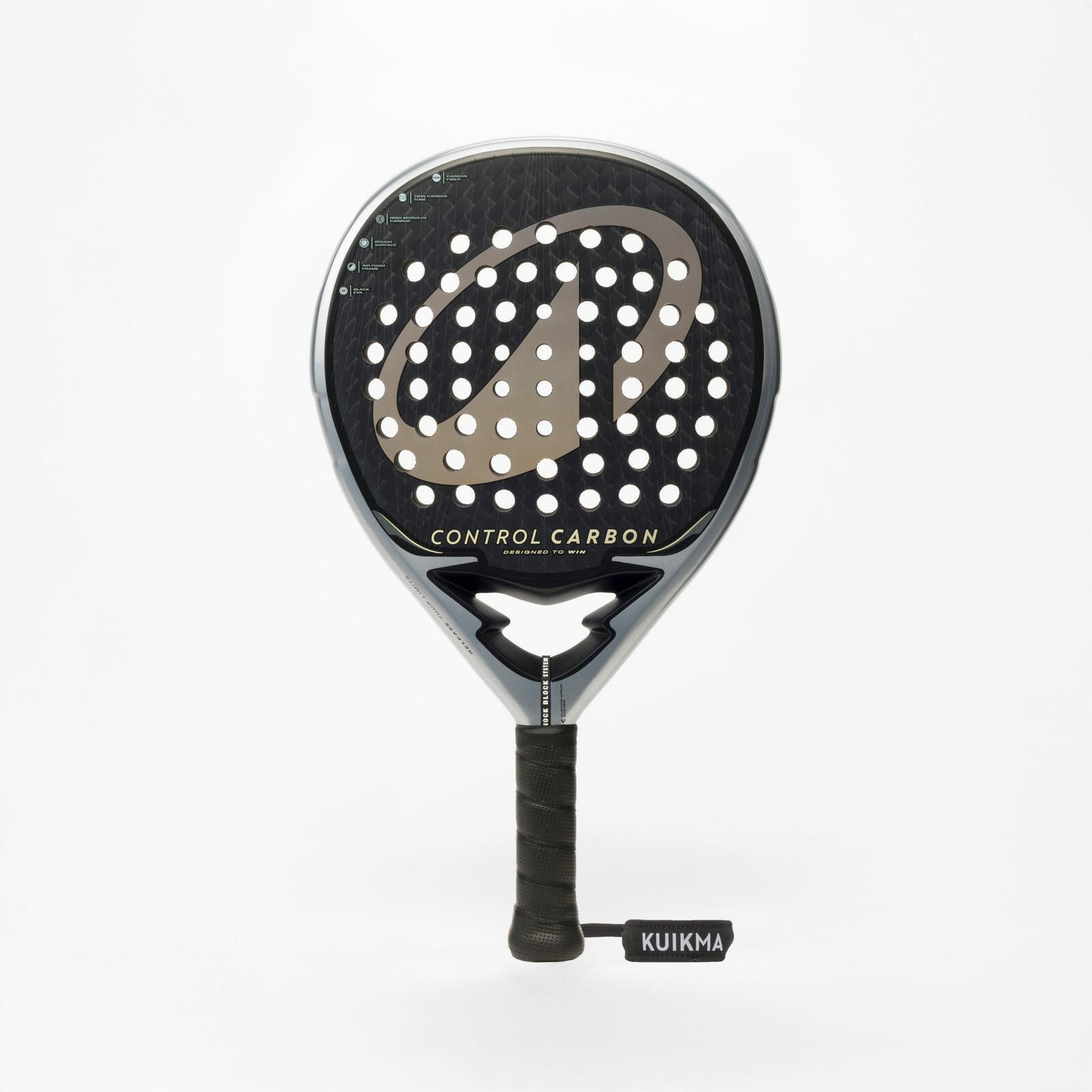 DECATHLON ракетка для падел тенниса Decathlon Kuikma Control Carbon, черный, белый