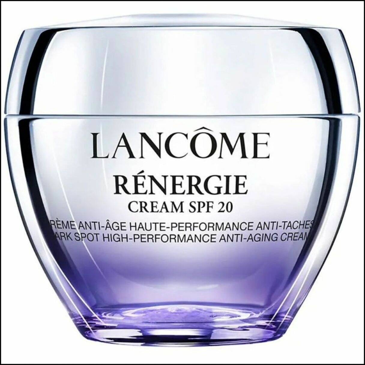 Бестселлер Lancome Renergie Cream, антивозрастной дневной крем премиум с SPF20, представлен в эксклюзивном объеме 50 мл