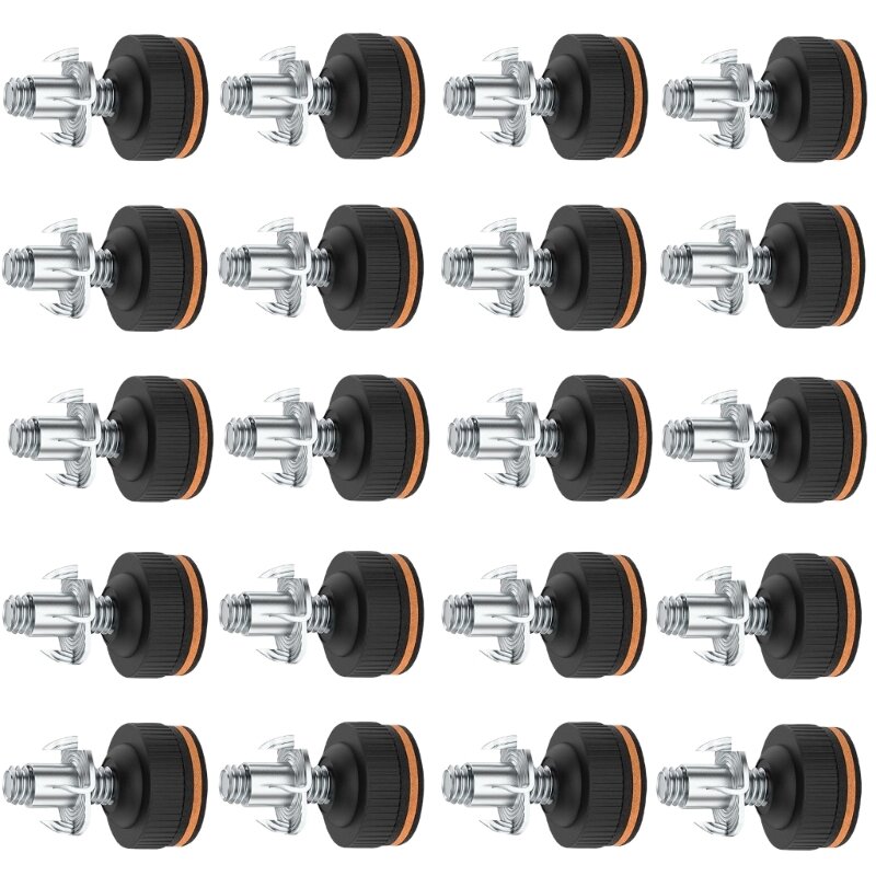 20шт Мебельные Выравниватели с Резиновой прокладкой Регулируемые 3/8 "Ножки Для Выравнивания Ножек Простая Установка для Стола, Стула, Дивана