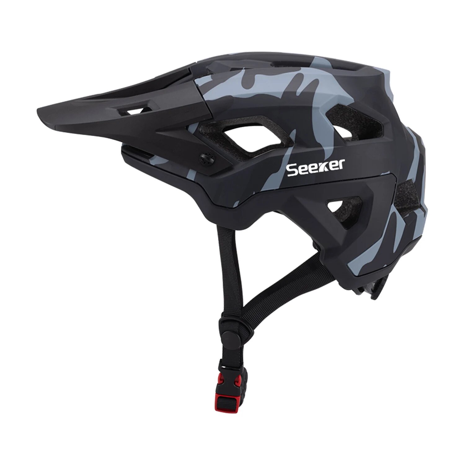 Шлем SEEKER для горного велосипеда Черный, L 59-61CM, Camouflage black