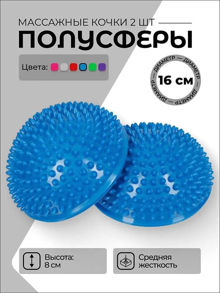 Подушка балансировочная, 16х16 см, Синий,