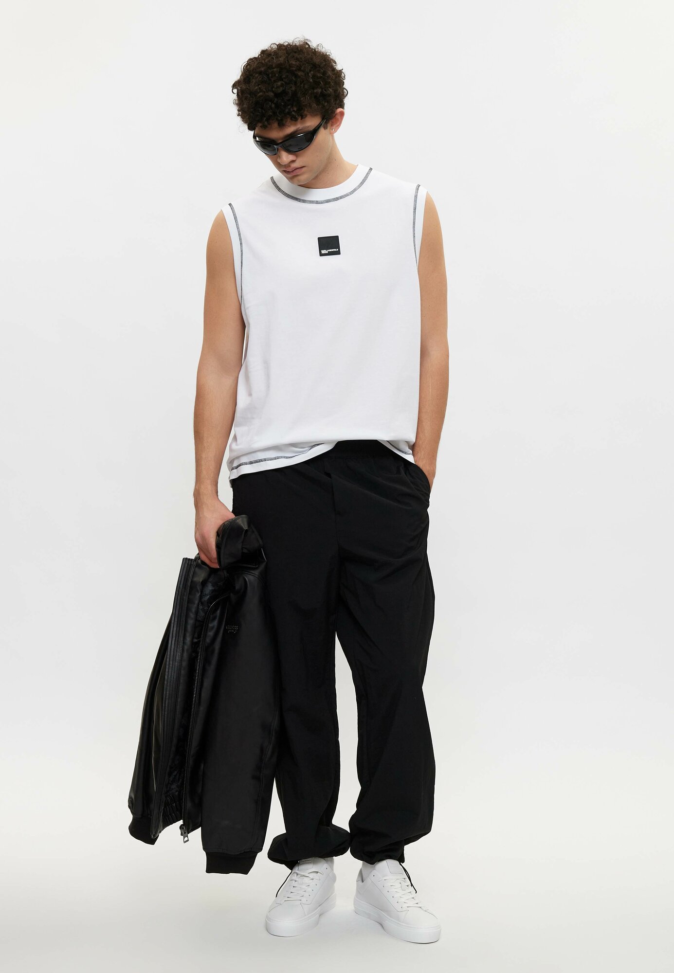 Футболка KARL LAGERFELD JEANS, 1 шт., размер XL, белый — фото 1